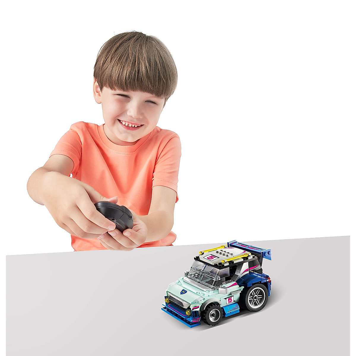 Wise Block Radio Control RC Building Set - 2.4GHz - Off-Road Racer - 289 Piece Kit - Compatible with Lego and Other Leading Brands (US389105)