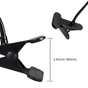 Slopehill Gooseneck Phone Holder for iPhone X XR XS 8 7 Plus Samsung Galaxy S10, Cell Phone Clip Holder for Bedroom Desktop Office Bathroom Kitchen, Rotate Freely Lazy Bracket Holder, Black