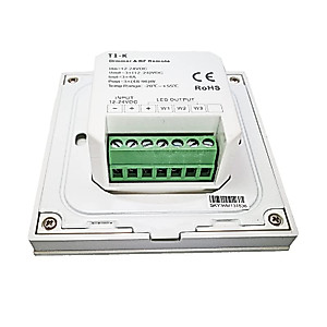 LAZIRO Led Strip Dimmer DC 12-24V Input 4A*3CH 12A Output Single String Dimming Wall Mounted Manual Rotary Knob Led Dimmer T1-K