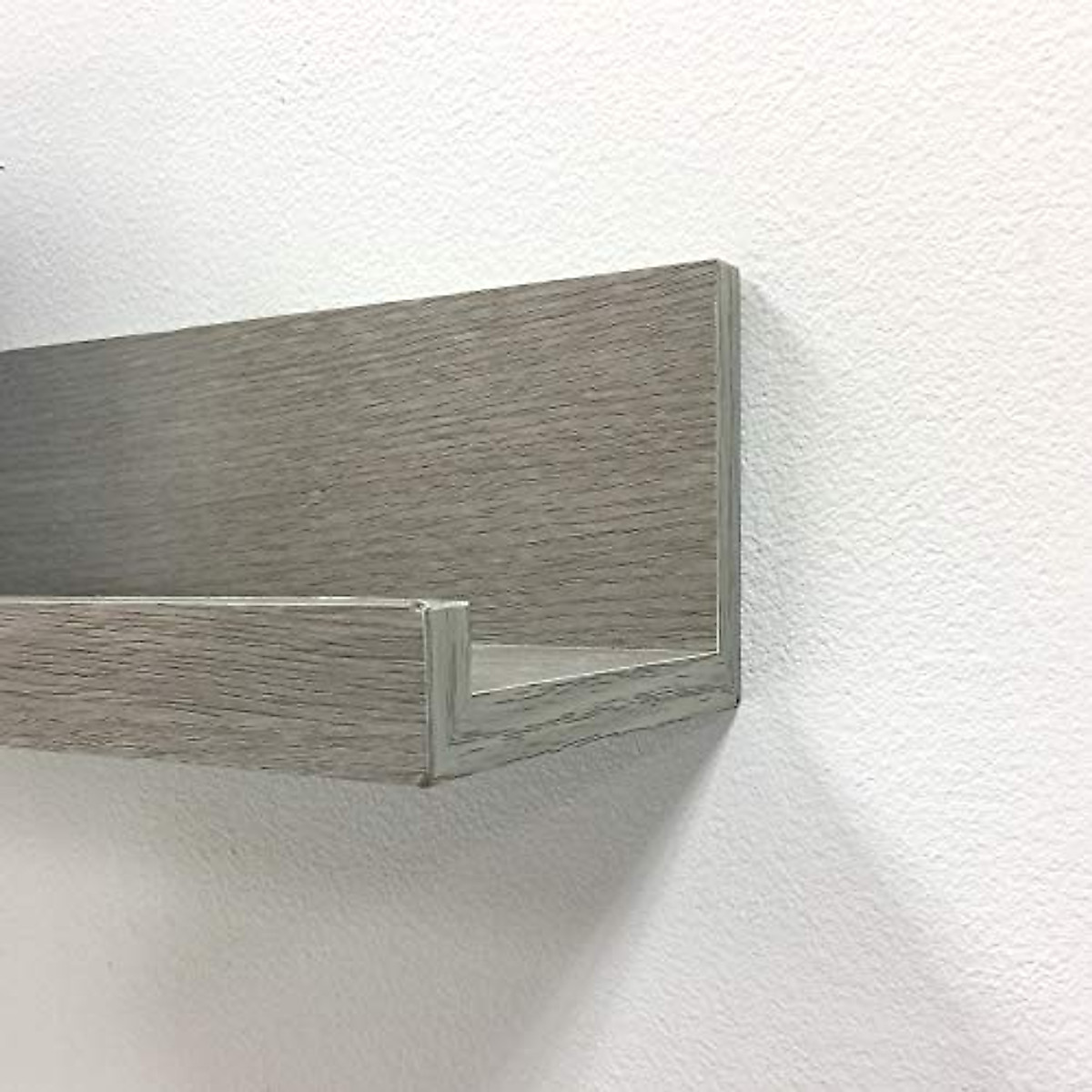 InPlace 48" W x 4.5" D x 3.5" H Driftwood Picture Ledge Shelf 9602062E