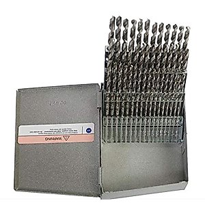 Triumph Twist Drill Co. 090522 T22 Size Ranger No 1-No 60, with Metal Index High Speed Steel Drill Set, Bright Finish, 1-Pack