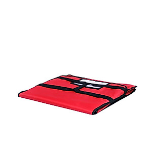 Best Quality Nylon Insulated 20" x 20" x 12" Red Pizza Delivery Bag