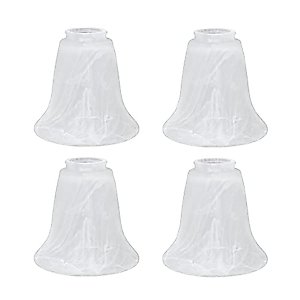 Aspen Creative 23029-4 Transitional Style Replacement Glass Shade, Alabaster