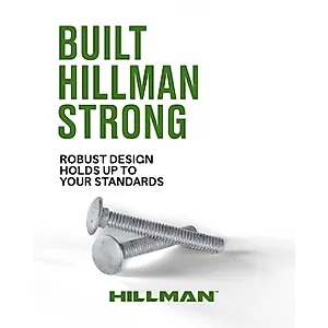 Hillman Group Galvanized Carriage Bolt 1/2” x 9”, 25 Count, Blunt Point, Alloy Steel, Self-Locking Round Head Fasteners, for Wood and Metal, No Washer Needed, Rust-Resistant (812633)