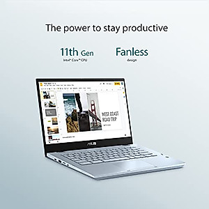 ASUS Chromebook Flip CX3, 14" Touchscreen FHD NanoEdge Display, Intel Core i7-1160G7 Processor, 512GB SSD, 16GB RAM, Garaged Stylus, Backlit Keyboard, Wi-Fi 6, Chrome OS, AI Blue, CX3400FMA-DH762T-S