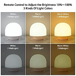 Night Light for Kids LED Night Light Lamp Portable Nightlights for Kids Room with Remote Control Rechargeable Kids Night Lights for Bedroom Camping Lights, Bedside Lamps for Nursery Girls Boys Gift