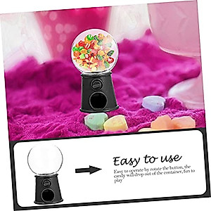 NOLITOY 8Pcs Mini Machine gumballs Machine Kids Vending Machines Mini Plastic containers Mini Gumball Machine Piggy Bank Plastic Candy Dispenser Automatic Candy jar