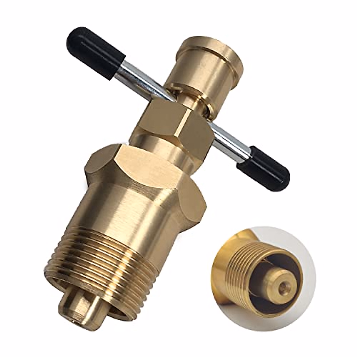 JEUCLEL US Standard Olive Remover Puller Tool for 1/2-inch / 3/4-inch Dia Solid Brass Pipe Fitting, Olive Removal Tool for Copper Pipe, Compression Sleeve Puller