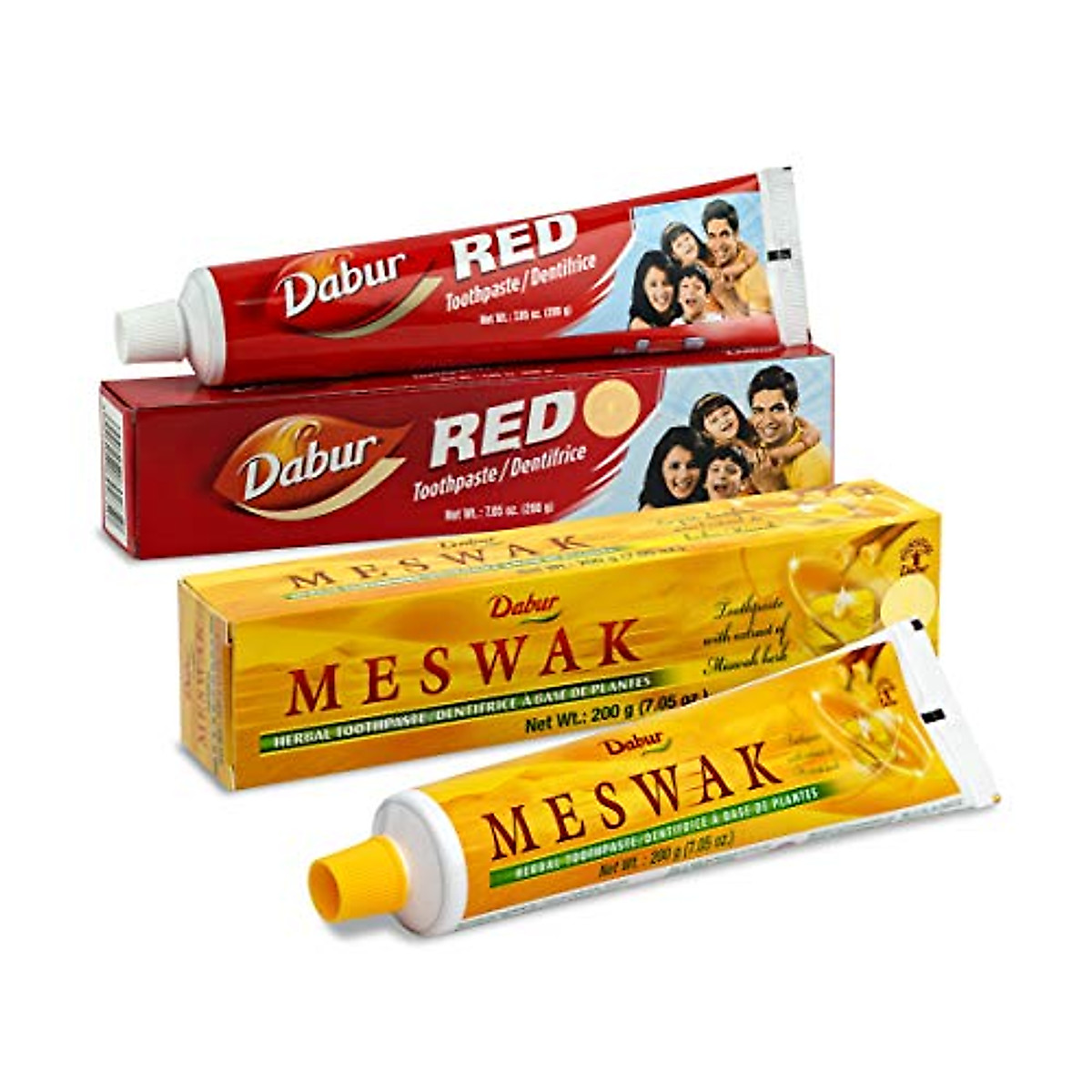 Dabur Meswak Toothpaste - Fluoride Free Toothpaste, Natural Toothpaste for Oral & Gum Health, Toothpaste for Dental Care. Natural Toothpaste with Miswak Essence, Daily for Oral Care (Pack of 3)