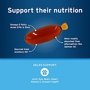 Pet Protect from The Makers of Advantage Omega 3 Supplement for Small Dogs & Cats | 60 Capsules