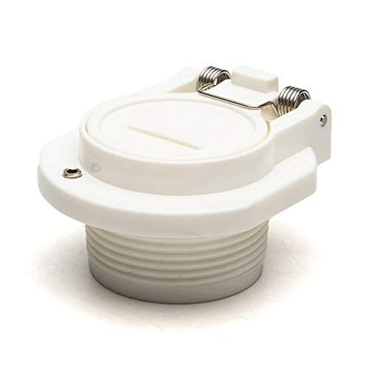 ATIE W400BWHP, GW9530 White Free Rotation Pool Vacuum Vac Lock Safety Wall Fitting Replacement for Zodiac, Hayward, Pentair Suction Pool Cleaners (2 Pack)