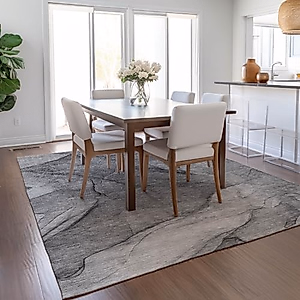 Addison Rugs Chantille ACN607 Gray 9' x 12' Indoor Outdoor Area Rug, Easy Clean, Machine Washable, Non Shedding, Bedroom, Living Room, Dining Room, Kitchen, Patio Rug