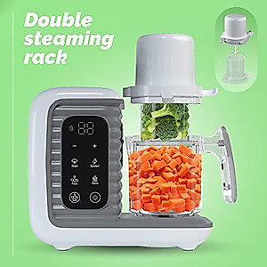 Children of Design 8 in 1 Smart Baby Food Maker & Processor, Steamer, Blender, Cooker, Masher, Puree, Formula & Bottle Warmer Prep System