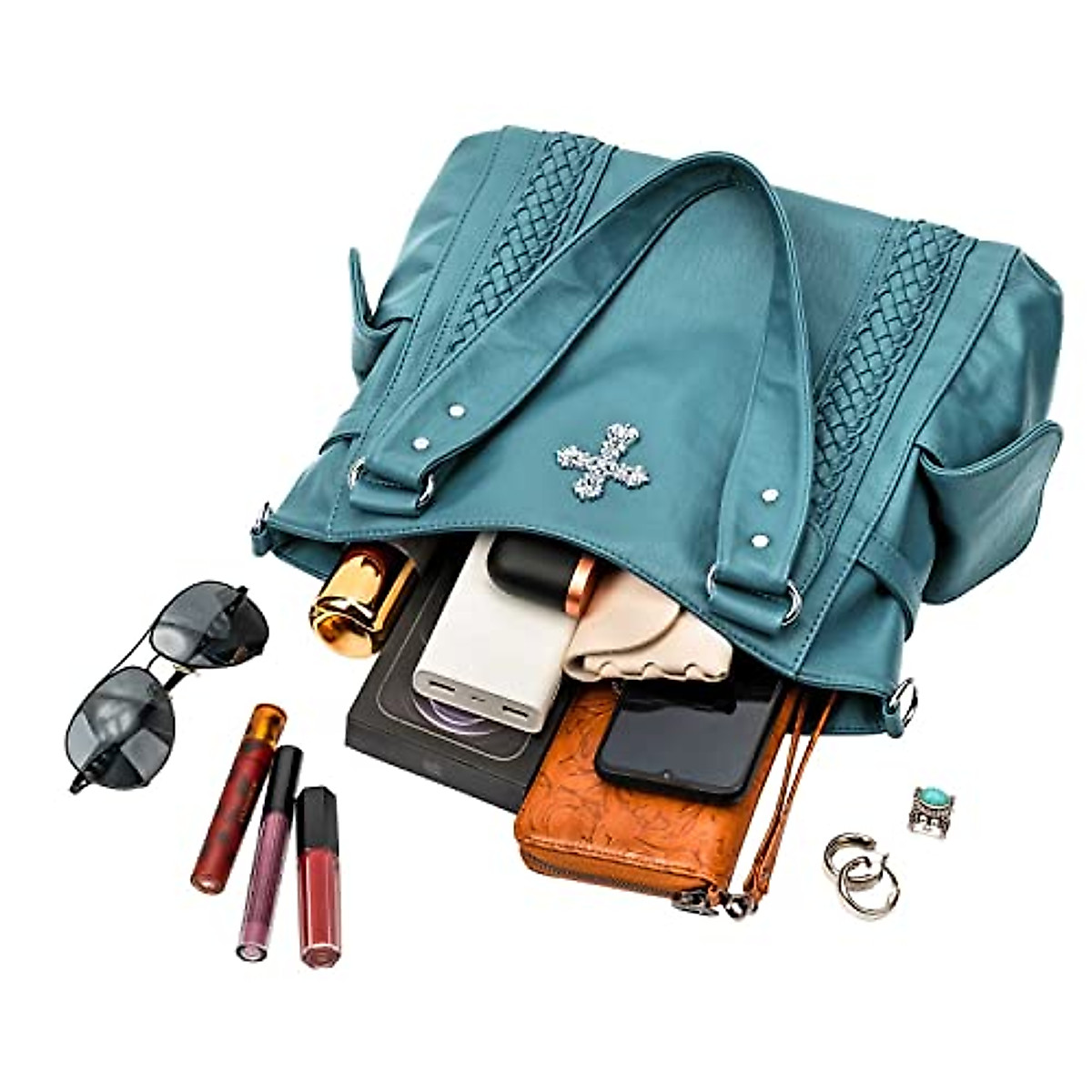 CELELA Genuine Leather Hobo Handbags for Women Concealed Carry Western Shoulder Bag Crossbody Purse