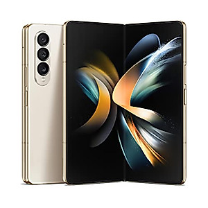 SAMSUNG Galaxy Z Fold 4 Cell Phone, Factory Unlocked Android Smartphone, 256GB, Flex Mode, Hands Free Video, Multi Window View, Foldable Display, S Pen Compatible, US Version, 2022, Beige