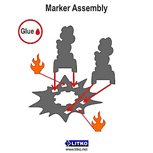 LITKO Mech Wreckage Markers (2)