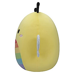 Squishmallows Original 12-Inch Sunny Honey Bee with Rainbow Belly and Silver Crown- Medium-Sized Ultrasoft Official Jazwares Plush