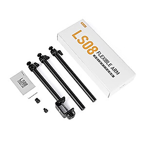 VIJIM LS08 Flexible Overhead Camera Mount Desk Stand, Webcam Stand Microphone Boom Arm Tabletop Photography Videography Live Stream Table clamp Mount