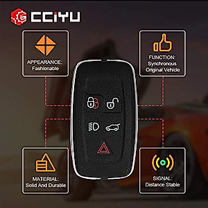 cciyu 1 X Flip Key Fob Shell CASE 5 Buttons for Land Rover Range Rover Evoque / Sport 5 Button Remote Key Fob Shell Case with FCC: Q0EWNTA2MA