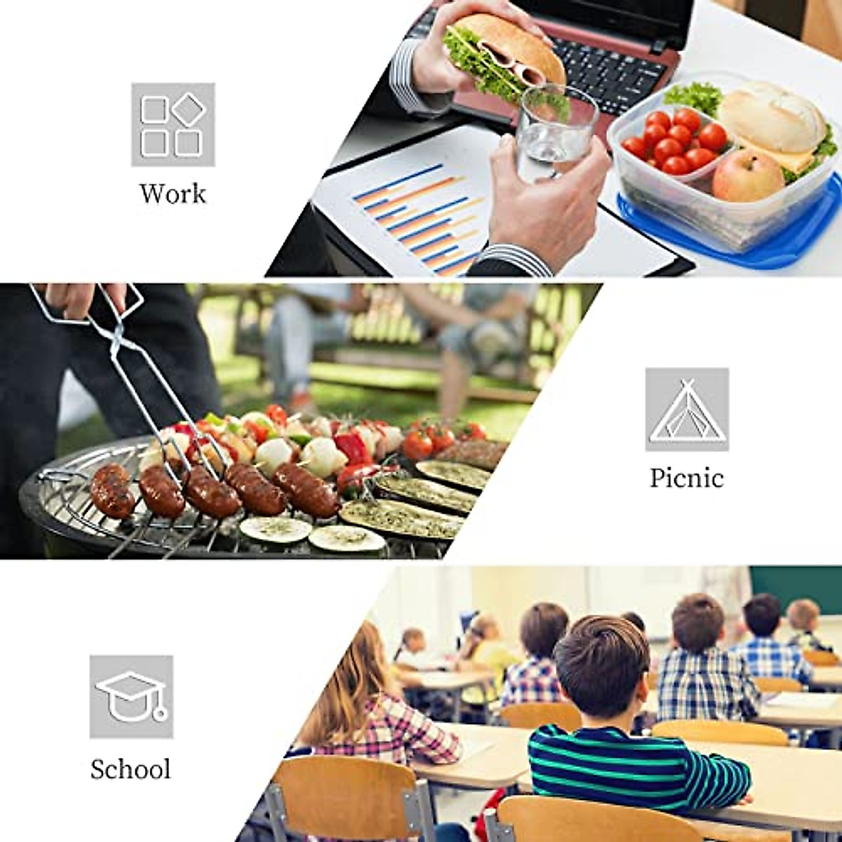 Aeoiba Video Game Weapon Gamer Insulated Lunch Box Play Gaming Tote Bag Handbag lunchbox Food Container Gourmet Tote Cooler Warm Pouch for Beach School work Office