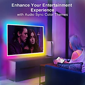 Sengled Smart TV LED Backlights for 45-75 inch TVs, 8 PCS Segmented Strip Lights, Work with Alexa Google Home, Music Sync Wi-Fi RGB Ambient Lighting, Grouping, Adjustable Length, 25,000 Hours