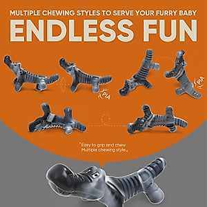 LEGEND SANDY Indestructible Dog Toys for Aggressive Chewers Large Breeds, Tough Nylon Dog Chew Toys for Large Dogs, Durable Dog Bone Toys for Medium/Large Breeds, Safe Bacon Flavor