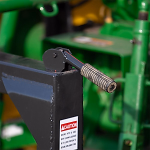 Titan Attachments 3 Point Quick Hitch Adaption to Category 1 Tractors, 3000 LB Lifting Capacity, 27.5" Between Lower Arms, 14.5" ~17.5" Level Adjustment, Black Finish