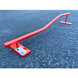 EMA Ramps Professional Step Down Fingerboard Rail Made from 100% Solid Steel to be Used with Fingerboard Decks Fingerboard Ramps Great Addition for Fingerboard Parks