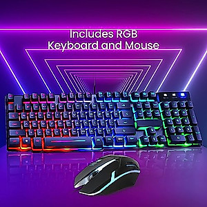 Dell RGB Gaming Tower Computer - Intel Core i7 6th Gen, NVIDIA GTX 1050 Ti 4GB GDDR5, 16GB DDR4 Ram, 128GB SSD + 2TB HDD, Prebuilt Gaming Desktop PC with Built-in WiFi, Win 10 Pro (Renewed)