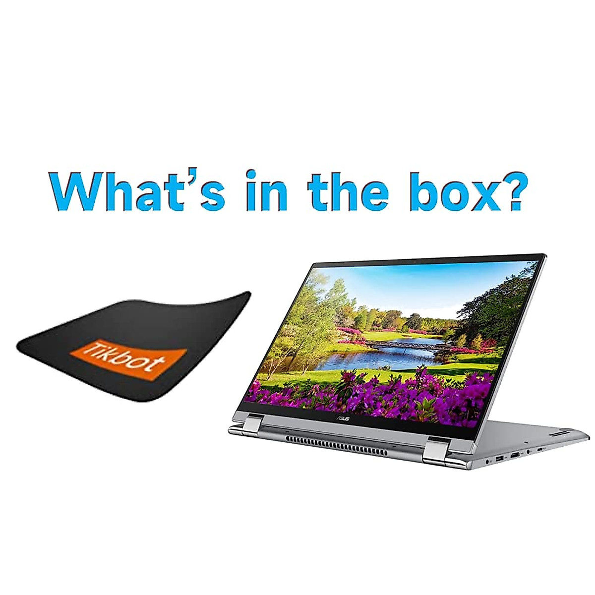 ASUS ZenBook 2-in-1 15.6” Touch 360° Flip Slim Laptop | AMD Ryzen 7 5700U(Beat i7-1180G7) | NVIDIA GeForce MX450 | Backlit KB | Windows 11 | Harman/kardon | w/Mouse Pad (8GB RAM | 256GB SSD)