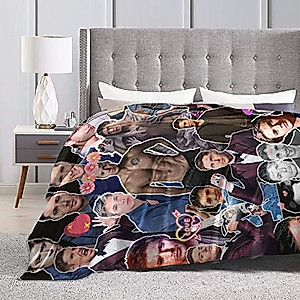 Blanket Dean Winchester Soft and Comfortable Warm Fleece Blanket for Sofa,Office Bed car Camp Couch Cozy Plush Throw Blankets Beach Blankets