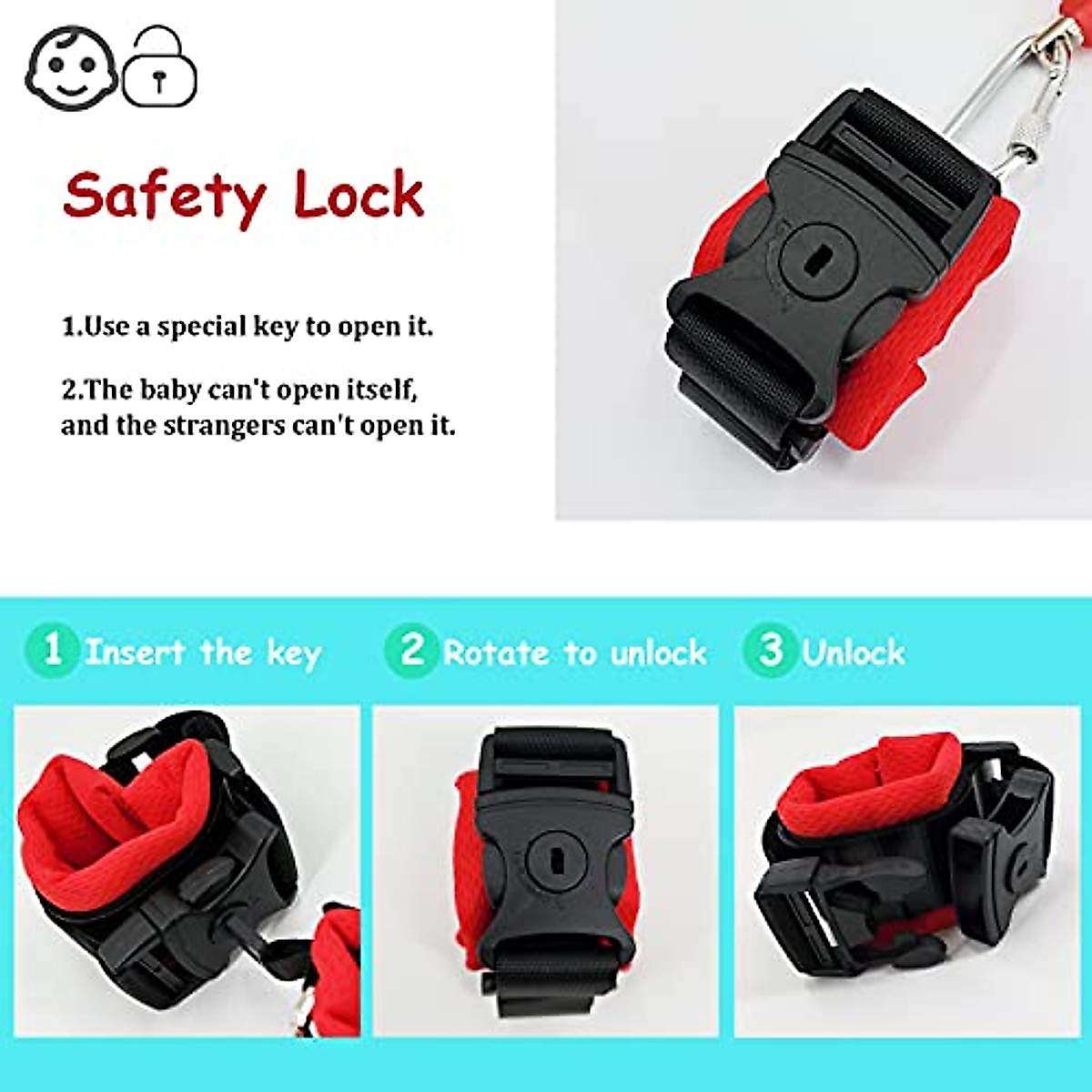 SHELLBOBO Child Backpack Leash for Toddlers & Kids Walking - 3in1 Wrist Link for Baby Girls