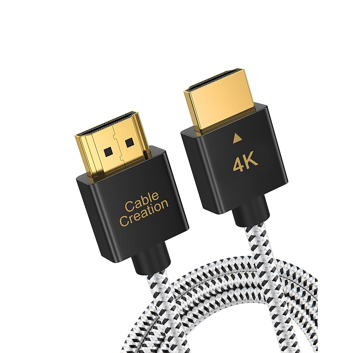 CableCreation Ultra Thin 3ft 4K HDMI Cable Male to Male, Highly-Speed Slim Low Profile Cable for 3D, 4K@60Hz, ARC - Nylon Braided