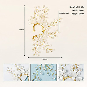 Yumikoo Handmade Elf Ear Cuff Fairy Flower Single Left Earring for Women