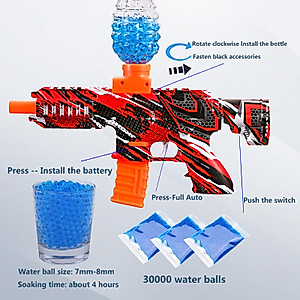 Toy Pirate Foam Blaster for Kids with Soft Foam Darts 20pcs Themed Pirate Buccaneer Costume Accessory for Boys Teen Old Year Ages Gift (red)