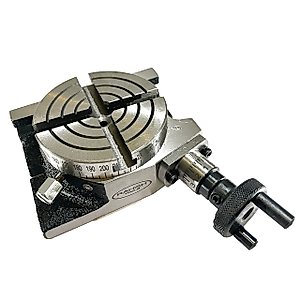 3" inches (75mm) 4 slots Horizontal and Vertical (H/V) Rotary Table for Milling Engineering Tools