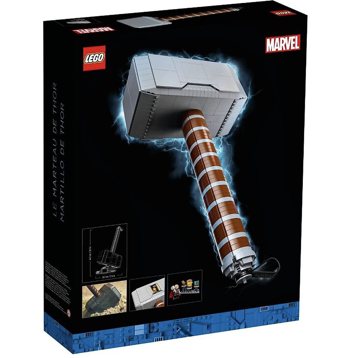 LEGO Marvel Thor's Hammer Mjolnir 76209 Deluxe Building Toy + Mystery Marvel Mini Figure