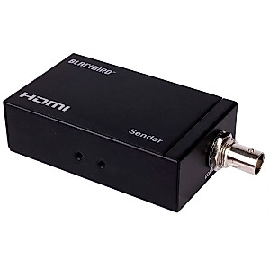 Monoprice HDMI Extender Over Coaxial Cable - Up to 328 Feet (100 Meters) 1080p@60Hz, 6.75Gbps Video Bandwidth, HDCP 1.1, for DVR and DVD Players - Blackbird PRO