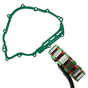 Caltric Stator and Gasket Compatible with Yamaha Rhino 700 2008-2013 Viking 700 2014-2018 5B4-81410-00-00, 1XD-81410-00-00, 3B4-15451-00-00