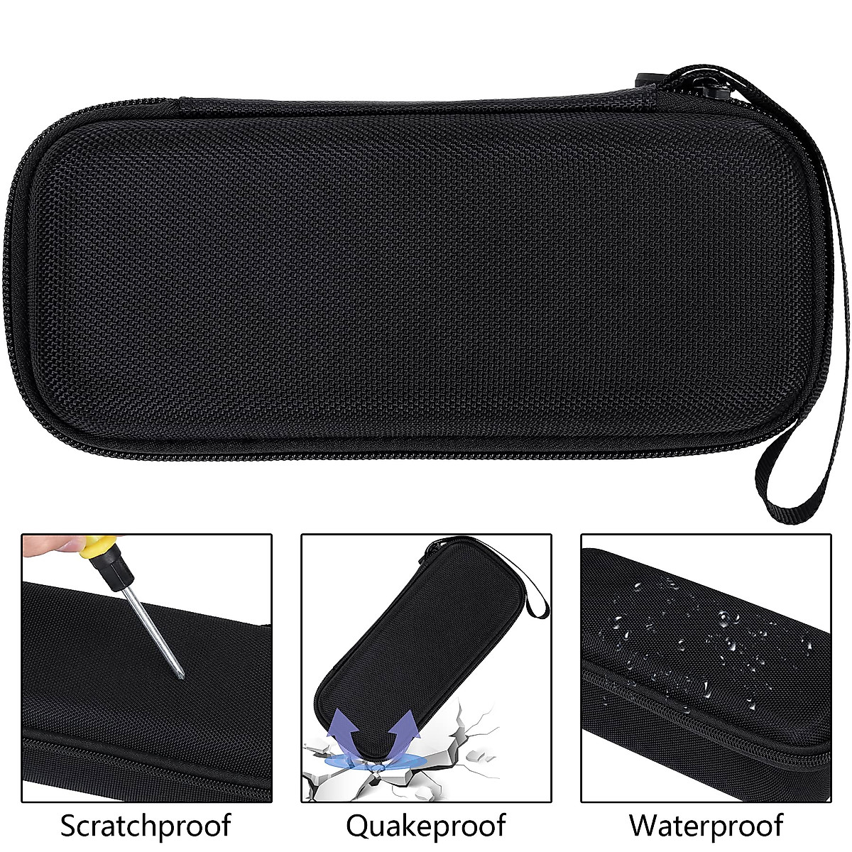 Aenllosi Hard Case Replacement for Andis 04710/04603/04775 Go Professional Outliner II Square Blade Trimmer (only case) Black