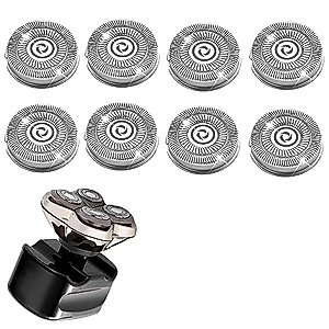 8PCS Shaver Head Replacement Blade compatible with Skull Shaver Pitbull Electric Razors
