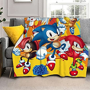 Anime Throw Blankets Flannel Fleece Warm Soft Blanket for Couch Sofa Bed Travel Camping Kids Adult Gifts (Color 3, 50 x 40 inches)