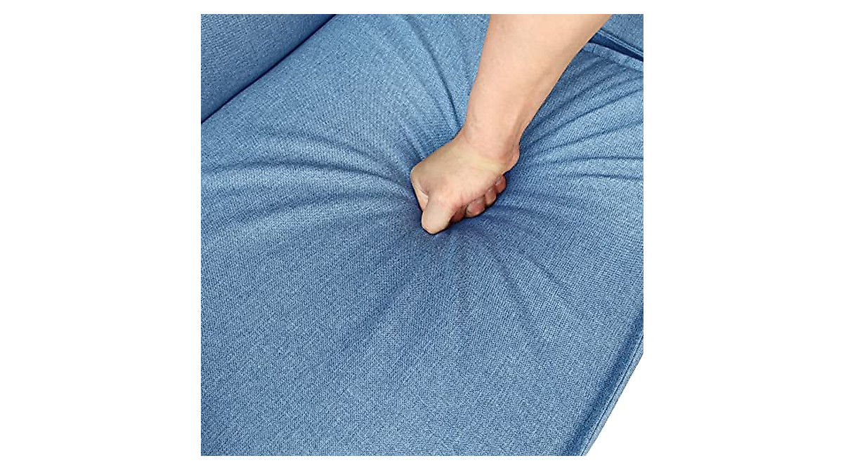 Compact EMKK Loveseat Futon Bed with 2 Pillows