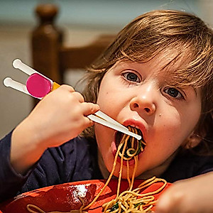 Kidsfantasy Kids Chopsticks, 2 Pairs Kids Training Chopsticks Reusable Toddler Chopsticks for Baby Children