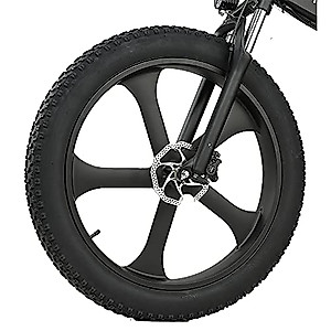 ride66 Electric Bike Folding Bicycle 1000W Powerful Motor 26 Inch Fat Tire Fork and Central Suspension 21 Speed Dual Battery Hydraulic Disc Brake for Adults