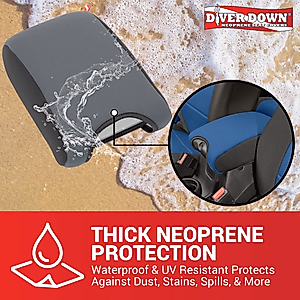 Diver Down Neoprene Center Console Cover - Fits Jeep 2007-2018 JK JKU Wrangler - Cushioned Armrest Cover - Doesn't Burn Your Elbow - Tight Custom Fit - Comfortable Foam Armrest Pad (11-18 Red)