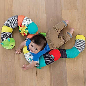 Infantino Prop-A-Pillar Tummy Time & Seated Support - Pillow Support for Newborn and Older Babies, with Detachable Support Pillow and Toys, 3 Piece Set (Pack of 1)