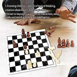 Non-Toxic Chess Game Set International Chess Set, International Chess Game Set, Durable Adult for Children Improve Parent-Child Interaction