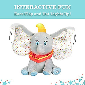 Disney Baby Dumbo Animated Plush Elephant with Flapping Ears, Music and Lights