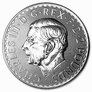 2024 1 oz British Silver Britannia Coins by the Royal Mint Brilliant Uncirculated with Certificates of Authenticity £2 BU